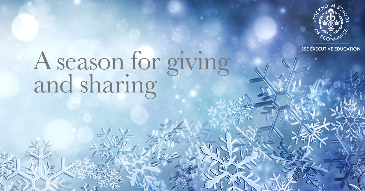 A season for giving and sharing